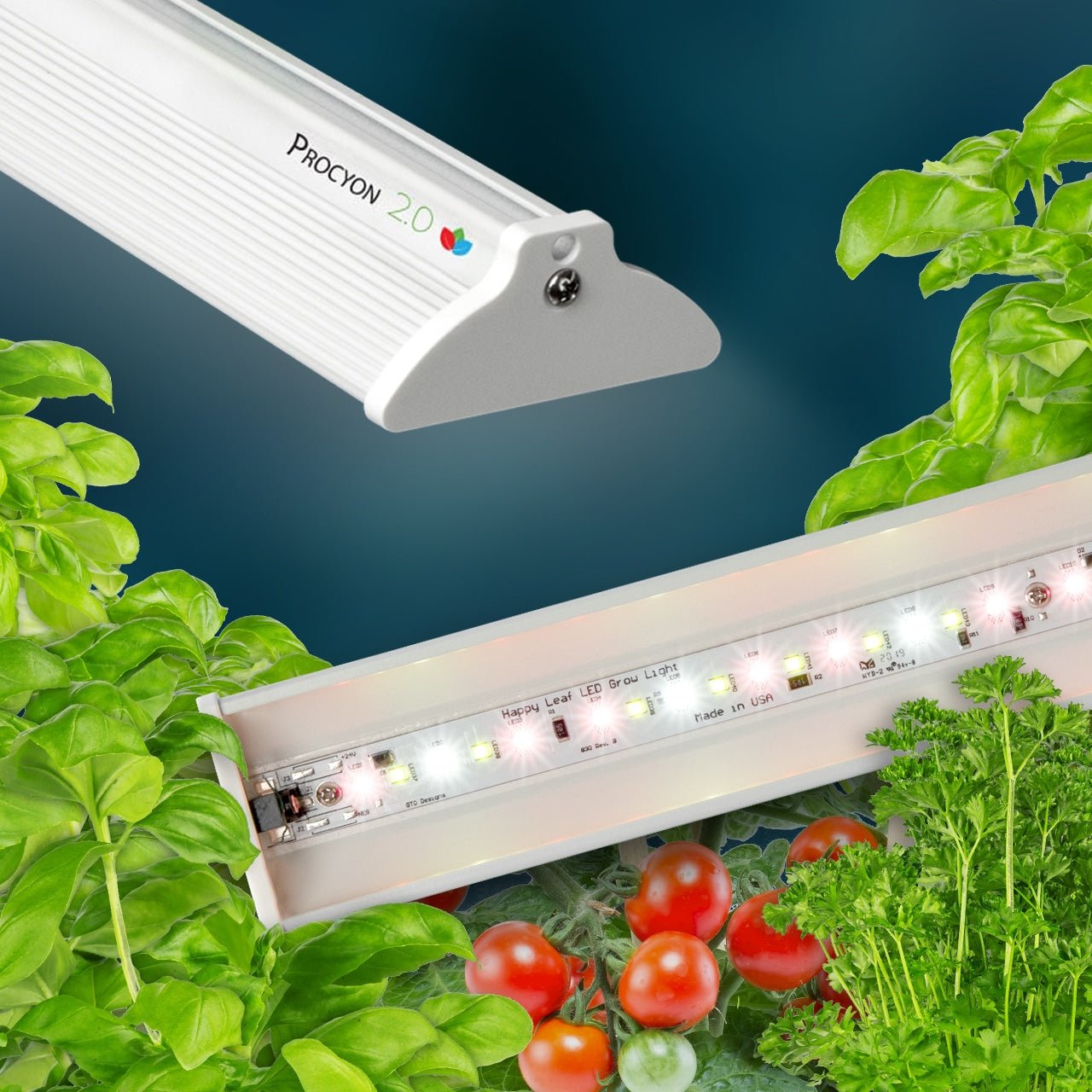 Complete Hydroponic Grow Kit | LED Full Spectrum Grow Light – Happy Leaf